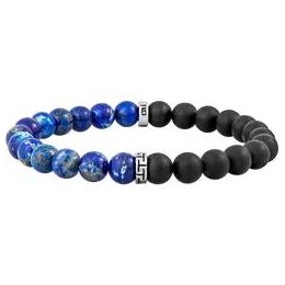 CAI Armband CA&Iuml; "Lapis & Onyx 21cm", blau, Armb&auml;nder, Herren, 21cm, Edelstahl, gl&auml;nzend, matt, Armband