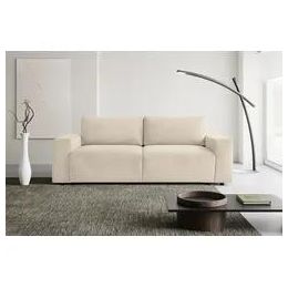 Schlafsofa WERK2 "Lima, inkl. Bettkasten, bequem, Mega Sofa: Breite 245 cm", beige (natur), B:245cm H:74cm T:102cm, 90% Polyester, 10% Nylon, Sofas, Schlafsofa, Big Sofa mit Bettfunktion und Stauraum f&uuml;r Krims & Krams