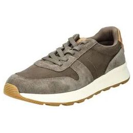 Toms Shoes Sneaker TOMS "TOMS Sneaker Leder/Textil", Herren, Gr. 43,5, gr&uuml;n (olive), Leder, Textil, Schuhe Sneaker