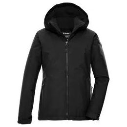 Funktionsjacke Killtec "KOW 217 GRLS JCKT", M&auml;dchen, Gr. 116, schwarz, Obermaterial: 100% Polyester;Futter: 100% Polyester;F&uuml;llung: 100% Polyester, Jacken Funktionsjacke, Wind- und wasserdichte Kinderjacke mit Fleece und verstellbarer Kapuze
