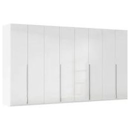 Dreht&uuml;renschrank Rauch "Kleiderschrank Schrank Garderobe W&auml;scheschrank BESTSELLER MONTCLAR", alpinwei&szlig;, hochglanz wei&szlig;, griffe chrom, B:400cm H:223cm T:60cm, Holzwerkstoff, Schr&auml;nke, Dreht&uuml;renschrank, Front in Glas/Hochglanz/Dekor/Grauspiegel in 5 Breiten MADE IN GERMANY, Topseller