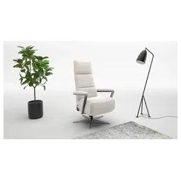 Sit & More TV-Sessel SIT & MORE "Vario Comfort, inkl. Kopfteilverstellung & 360 Drehfunktion", creme, B:70cm H:124cm T:85cm, 100% Polyester, Sessel, mit Gasdruck, H&ouml;he der Armlehnen 64cm