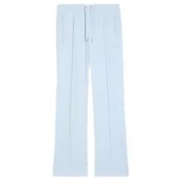 Sweathose Juicy Couture "TINA OUTLINE TRACKPANT WITH DIAMANTE BR Damen", Damen, Gr. S, EURO-Gr&ouml;&szlig;en, nantucket breeze, 95% Polyester, 5% Elasthan, slim fit, Hosen Sweathose, Trainingshose Damen, Sweathose, Velour, Jogginghose mit Glitzer, Sale
