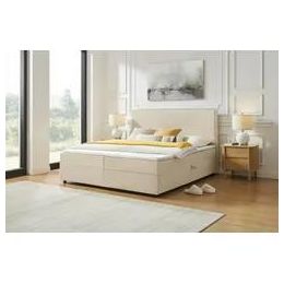 Boxbett OTTO HOME "Eliaas inkl. Bettkasten und Topper, Liegefl&auml;che 180x200cm", beige, B:182cm L:210cm, Komplettbetten, erh&auml;ltlich in hochwertigem Cord-Stoff, inkl. Aufbauvideo, Topseller