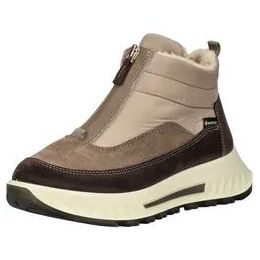 Stiefelette Ara "Ara Stiefelette Lederimitat/Textil", Damen, Gr. 39, braun, beige, Lederimitat, Textil, Schuhe Stiefelette
