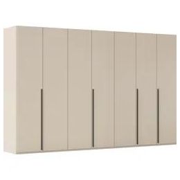 Dreht&uuml;renschrank Rauch "Kleiderschrank Schrank Garderobe W&auml;scheschrank BESTSELLER MONTCLAR", beige (champagner), griffe graphit, B:350cm H:223cm T:60cm, Holzwerkstoff, Schr&auml;nke, Dreht&uuml;renschrank, Front in Glas/Hochglanz/Dekor/Grauspiegel in 5 Breiten MADE IN GERMANY, Topseller