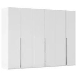 Dreht&uuml;renschrank Rauch "Kleiderschrank Schrank Garderobe W&auml;scheschrank BESTSELLER MONTCLAR", alpinwei&szlig;, griffe chrom, B:301cm H:223cm T:60cm, Holzwerkstoff, Schr&auml;nke, Dreht&uuml;renschrank, Front in Glas/Hochglanz/Dekor/Grauspiegel in 5 Breiten MADE IN GERMANY, Topseller