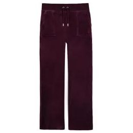 Sweathose Juicy Couture "DEL RAY. Damen", Damen, Gr. M, EURO-Gr&ouml;&szlig;en, winetasting, 95% Polyester, 5% Elasthan, slim fit, Hosen Sweathose, Trainingshose Damen, Sweathose, Velour, Jogginghose mit Glitzer, Sale