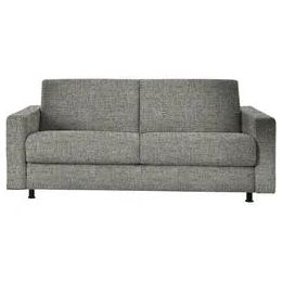 Schlafsofa Bali "Messina", grau, B:195cm H:84cm T:100cm, 100%Polyester, Sofas, Schlafsofa, Dauerschl&auml;fer in 140 und 160er Breite. 3 Matratzen zur Auswahl