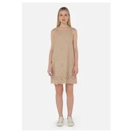 Jerseykleid FRESHLIONS "Ella", Damen, Gr. M, EURO-Gr&ouml;&szlig;en, beige, 100% Baumwolle, normal, Rundhals, Kleider Jerseykleid, mit atmungsaktiver Eigenschaft