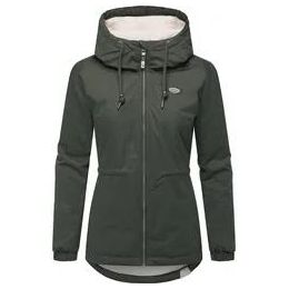 Winterjacke Ragwear "Dankka Warm", Damen, Gr. M (38), olivgr&uuml;n, Obermaterial: 100% Polyester. Innenfutter: 100% Polyester. Wattierung: 100% Polyester, Basic, figurumspielend Po-bedeckend, hoch geschlossener Ausschnitt, &Auml;rmel ohne &Auml;rmelschlitz elastischer Bund mit Gummizug, Jacken Winterjacke, Wasserdichte weiche Damen Jacke f&uuml;r den Winter