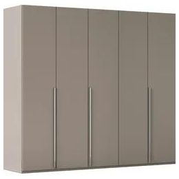 Dreht&uuml;renschrank Rauch "Kleiderschrank Schrank Garderobe W&auml;scheschrank BESTSELLER MONTCLAR", fango, griffe chrom, B:251cm H:223cm T:60cm, Holzwerkstoff, Schr&auml;nke, Dreht&uuml;renschrank, Front in Glas/Hochglanz/Dekor/Grauspiegel in 5 Breiten MADE IN GERMANY, Topseller