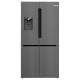 Bosch Multi Door "KFI96AXEA", Energieeffizienz: E (A-G), schwarz (geb&uuml;rsteter schwarzer stahl antifingerprint), B:90,5cm H:183cm T:73,1cm, K&uuml;hlschr&auml;nke