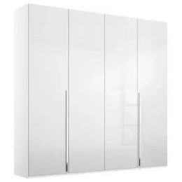 Dreht&uuml;renschrank Rauch "Kleiderschrank Schrank Garderobe W&auml;scheschrank BESTSELLER MONTCLAR", alpinwei&szlig;, hochglanz wei&szlig;, griffe chrom, B:201cm H:223cm T:60cm, Holzwerkstoff, Schr&auml;nke, Dreht&uuml;renschrank, Front in Glas/Hochglanz/Dekor/Grauspiegel in 5 Breiten MADE IN GERMANY, Topseller