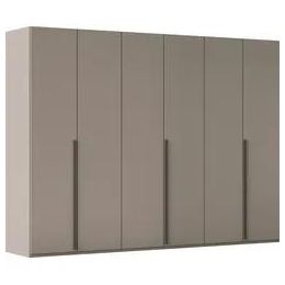 Dreht&uuml;renschrank Rauch "Kleiderschrank Schrank Garderobe W&auml;scheschrank BESTSELLER MONTCLAR", fango, griffe graphit, B:301cm H:223cm T:60cm, Holzwerkstoff, Schr&auml;nke, Dreht&uuml;renschrank, Front in Glas/Hochglanz/Dekor/Grauspiegel in 5 Breiten MADE IN GERMANY, Topseller