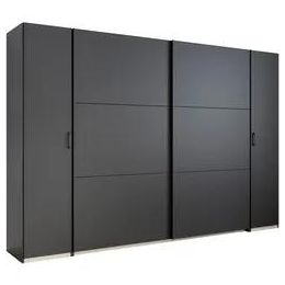 Schwebet&uuml;renschrank Rauch "Kleiderschrank Dreht&uuml;renschrank Schrank Garderobe KRONACH TOPSELLER", grau (graumetallic, griffleisten graumetallic), B:311cm H:210cm T:59cm, Holzwerkstoff, Schr&auml;nke, Schwebet&uuml;renschrank, mit Dreh- und Schwebet&uuml;ren und vielen Einlegeb&ouml;den MADE IN GERMANY