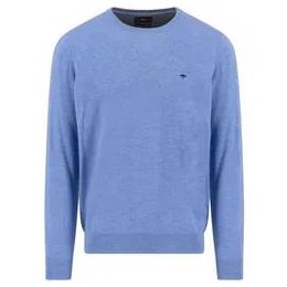 Rundhalspullover Fynch-Hatton, Damen, Gr. M, crystal blau, Strick, Obermaterial: 90% Wolle, 10% Kaschmir, unifarben, regular fit taillenbedeckt, Rundhals, Rippb&uuml;ndchen, Pullover Rundhalspullover, aus Wolle und Kaschmir, mit Rundhalsausschnitt, Regular Fit