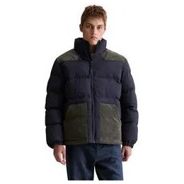 Marc O'Polo Outdoorjacke MARC O'POLO DENIM "mit kontrastfarbenen Cord-Eins&auml;tzen", Herren, Gr. M, blau depths, Obermaterial: 100% Polyamid, unifarben, regular fit, elastischer Bund, Jacken Outdoorjacke