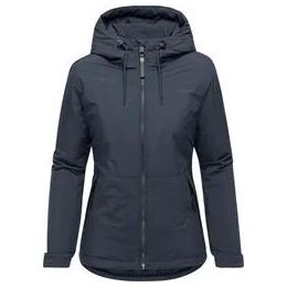 Winterjacke Ragwear "Bevin Warm YOUMODO", Damen, Gr. S (36), navy, Obermaterial: 100% Polyester. Innenfutter: 100% Polyester. Wattierung: 100% Polyester, tailliert h&uuml;ftbedeckend, hoch geschlossener Ausschnitt, verstellbar elastischer Bund mit Druckkn&ouml;pfen,verstellbar, Jacken Winterjacke, Wasserdichte Damen Jacke f&uuml;r den Winter