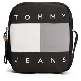 Tommy Hilfiger Umh&auml;ngetasche TOMMY JEANS "TJM ARCHIVE REPORTER", Herren, Gr. B/H/T: 17,5cm x 20,5cm x 7cm, schwarz, Leder, Textil, Taschen Umh&auml;ngetasche, Men Schultertasche mit plakativem Logoschriftzug