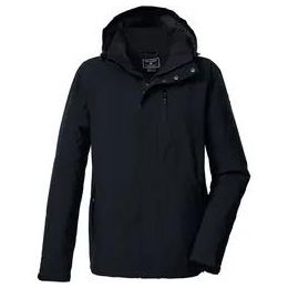 Funktionsjacke Killtec "KOW 90 MN JCKT", Herren, Gr. L, midnight, Obermaterial: 100% Polyester;Futter: 100% Polyester;F&uuml;llung: 100% Polyester, Jacken Funktionsjacke, Wasser- und winddicht, atmungsaktiv, abnehmbare Kapuze, viele Taschen