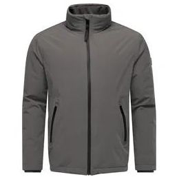 Outdoorjacke Ragwear "Colwie Warm YOUMODO", Herren, Gr. XXXL (58), grau, Obermaterial: 90% Nylon, 10% Elasthan. Innenfutter: 100% Polyester. Wattierung: 100% Polyester, Basic, gerade h&uuml;ftbedeckend, hoch geschlossener Ausschnitt, &Auml;rmel ohne &Auml;rmelschlitz B&uuml;ndchen, Jacken Outdoorjacke, Wasserdichte Winterjacke mit hohem Kragen