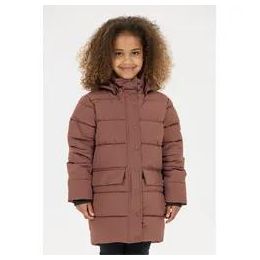 Outdoorjacke ZIGZAG "Luisa", Kinder, Gr. 152, gr&uuml;n (braun), 100% Polyester, unifarben, normal, ohne Ausschnitt, Jacken Outdoorjacke, mit 8000 mm Wassers&auml;ule und langem Schnitt