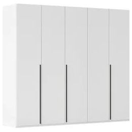 Dreht&uuml;renschrank Rauch "Kleiderschrank Schrank Garderobe W&auml;scheschrank BESTSELLER MONTCLAR", alpinwei&szlig;, griffe graphit, B:251cm H:223cm T:60cm, Holzwerkstoff, Schr&auml;nke, Dreht&uuml;renschrank, Front in Glas/Hochglanz/Dekor/Grauspiegel in 5 Breiten MADE IN GERMANY, Topseller