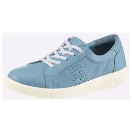 Sneaker Casual Looks, Damen, Gr. 36, hellblau, Glattleder, Schuhe Sneaker