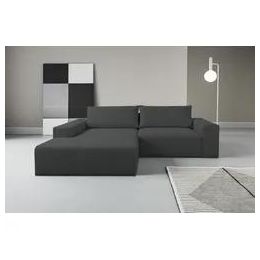 Ecksofa WERK2 "Rio, elegant & bequem, Breite 262 cm, L-Form", anthrazit, B:262cm H:83cm T:188cm, 100% Polyester, Sofas, Ecksofa, Puristisches Design mit maximalem Komfort