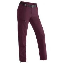 Funktionshose Maier Sports "Inara slim", Damen, Gr. 44, Normalgr&ouml;&szlig;en, lila (purpurviolett), 90% Polyamid, 10% Elasthan, Hosen Funktionshose, Herren Wanderhose, atmungsaktive Outdoor-Hose, 4 Taschen, Slim Fit