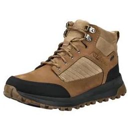 Trekkingschuh Clarks "Clarks Wanderschuhe Nubukleder", Damen, Gr. 42, sand, Nubukleder, Schuhe Trekkingschuh
