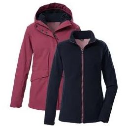 3-in-1-Funktionsjacke Killtec "KOW 189 WMN JCKT", Damen, Gr. 40, pflaume, Obermaterial: 100% Polyester;Futter: 100% Polyester, Jacken, 3 in 1 Damenjacke: wasserdicht, atmungsaktiv, Fleece einzippen