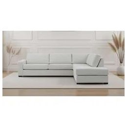 Ecksofa Home Affaire "Branwell", beige (sand), B:304cm H:86cm T:227cm, 100% Polyester, Sofas, Ecksofa, Breite 304 cm, Struktur fein, mit Wellenunterfederung