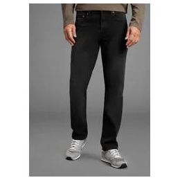 Straight-Jeans Arizona, Herren, Gr. 27, U + N + S Gr, schwarz used, Denim/Jeans, Obermaterial: 84% Baumwolle, 14% Polyester, 2% Elasthan, unifarben, straight fit lang, Jeans Straight-Jeans, gerader Schnitt, normale Leibh&ouml;he, mit Knopf- und Rei&szlig;verschluss