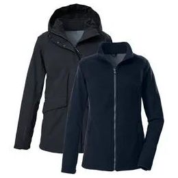 3-in-1-Funktionsjacke Killtec "KOW 189 WMN JCKT", Damen, Gr. 40, schwarz, Obermaterial: 100% Polyester;Futter: 100% Polyester, Jacken, 3 in 1 Damenjacke: wasserdicht, atmungsaktiv, Fleece einzippen
