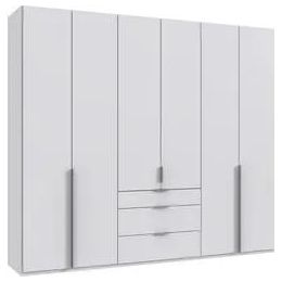 Dreht&uuml;renschrank wimex "Mugano", wei&szlig;, griffe alufarben, B:270cm H:236cm T:58cm, Holzwerkstoff, Schr&auml;nke, Dreht&uuml;renschrank, in vielen Breiten, 208 oder 236 cm hoch, Made in Germany
