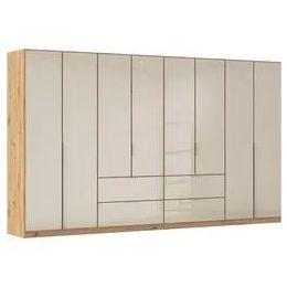 Dreht&uuml;renschrank OTTO HOME "Kleiderschrank Kleiderschr&auml;nke Schrank Garderobe AGORDO mit Glasfront", eiche artisan, glas champagner, B:360cm H:229cm T:54cm, Holzwerkstoff, Schr&auml;nke, Dreht&uuml;renschrank, mit Au&szlig;enschubk&auml;sten, in 7 Breiten und 2 H&ouml;hen MADE IN GERMANY
