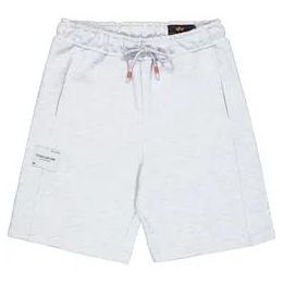 Shorts Alpha Industries "Studio Edition Shorts", Herren, Gr. S, Normalgr&ouml;&szlig;en, grau (pastel grau melange), Obermaterial: 80% Baumwolle, 20% Polyester, Hosen Shorts