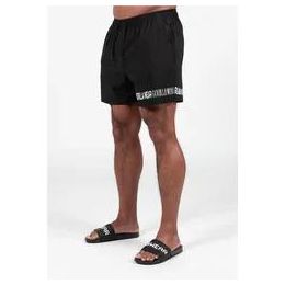 Badeshorts GORILLA WEAR, Herren, Gr. S, US-Gr&ouml;&szlig;en, schwarz, 92% Polyester, 8% Elasthan, Badehosen Badeshorts, mit schnelltrocknendem Material