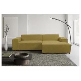 Ecksofa WERK2 "Trento, elegant & zeitlos, Breite 268cm, pflegeleichte Bez&uuml;ge, L-Form", gelb, B:268cm H:70cm T:163cm, 100% Polyester, Sofas, Ecksofa, Trento &ndash; Sofa mit Eleganz, Komfort und klaren Linien f&uuml;r jeden Raum
