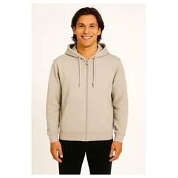 Only & Sons Kapuzensweatshirt ONLY & SONS "ONSCHASE REG ZIP HOOD OTL", Herren, Gr. XXL, silber (silber lining), angeraute Sweatware, Obermaterial: 52% Baumwolle, 48% Polyester, meliert, regular fit, Rippb&uuml;ndchen, Sweatshirts