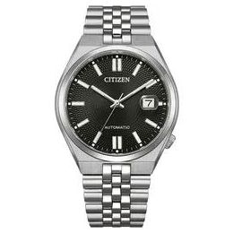 Automatikuhr Citizen "TSUYOSA 60h", silberfarben, schwarz, Armbanduhren, Damen, Automatikuhr, Armbanduhr, Damenuhr, Herrenuhr, Mechanische Uhr, Edelstahlarmband