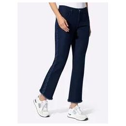 Bequeme Jeans Heine, Damen, Gr. 38, Normalgr&ouml;&szlig;en, pink, 81% Baumwolle, 17% Polyester, 2% Elasthan, unifarben, 7/8-L&auml;nge, Jeans