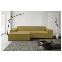 Ecksofa WERK2 "Trento, elegant & zeitlos, Breite 268cm, pflegeleichte Bez&uuml;ge, L-Form", gelb, B:268cm H:70cm T:163cm, 100% Polyester, Sofas, Ecksofa, Trento &ndash; Sofa mit Eleganz, Komfort und klaren Linien f&uuml;r jeden Raum
