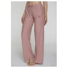 Loungehose Vivance ACTIVE, Damen, Gr. S (36/38), N-Gr, rosa meliert, Trikot, Obermaterial: 88% Polyester, 12% Elasthan, meliert, figurumspielend lang, Hosen Loungehose, mit weitem Bein und Teilungsn&auml;hte