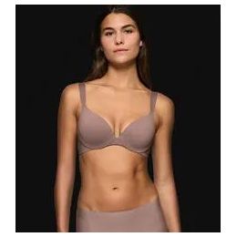 B&uuml;gel-BH Triumph "Body Make-Up Illusion", Damen, Gr. 70, Cup C, braun (chocolate mousse), Microtouch, Obermaterial: 49% Polyamid, 35% Polyester, 16% Elasthan, Basic, BHs B&uuml;gel-BH, mit tiefem Dekollet&eacute;, gepolsterte Cups, Komfort-B&uuml;gel, Microfaser