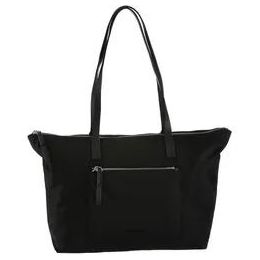 Marc O'Polo Shopper "Nilli", Damen, Gr. B/H/T: 48,5cm x 28cm x 14cm, schwarz, Leder, Lederimitat, MARC O'POLO ACCESSORIES, Taschen Shopper, gro&szlig;e Damen-Handtasche, Umh&auml;ngetasche, Einkaufstasche mit Fronttasche