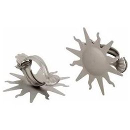 Dekoklammer f&uuml;r Raffhalter GOOD LIFE "Sonne" Gr. 1, silberfarben, B:8cm H:8cm, Metall, Raffhalter, f&uuml;r Stoffe und Vorh&auml;nge