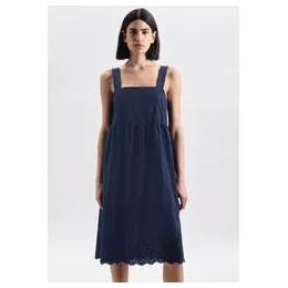 Sommerkleid Seidensticker "Schwarze Rose", Damen, Gr. 34, Normalgr&ouml;&szlig;en, blau (dunkelblau), 100% Baumwolle, Kleider Sommerkleid, Ohne Arm Karree Stickerei